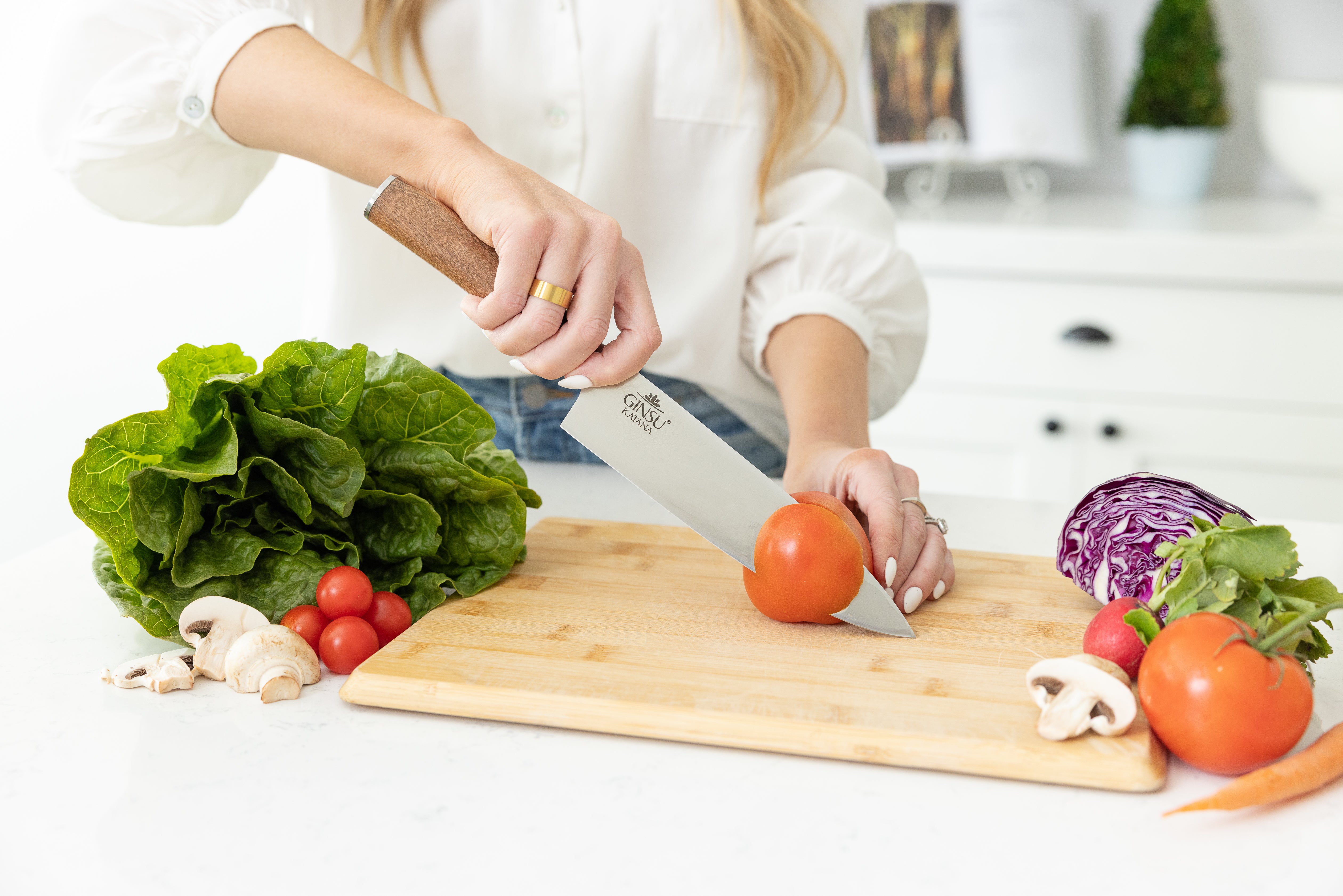 Good Quality Japanese Kitchen Knives - GINSU KATANA